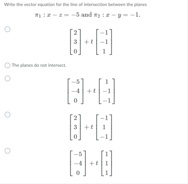 Solved Write the vector equation for the line of | Chegg.com