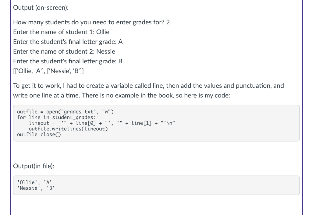Solved Lesson Objectives: • Store information gathered from | Chegg.com