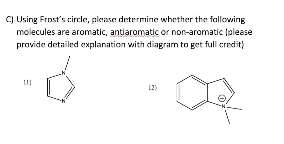 Solved Using Frost’s circle, please determine whether the | Chegg.com