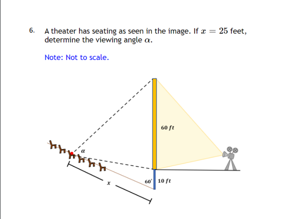 Solved A theater has seating as seen in the image. If x=25 | Chegg.com
