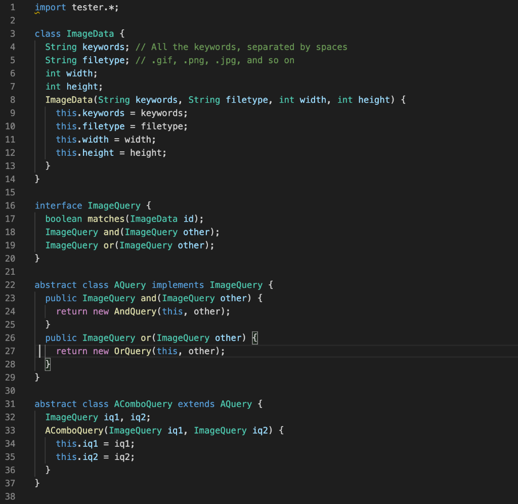Task 2 Take the starter code for image queries that | Chegg.com