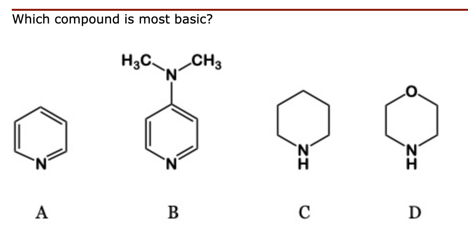 Solved Rank the following compounds from least to most | Chegg.com