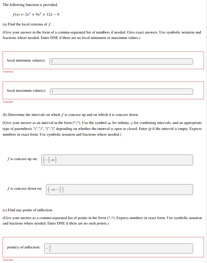 Solved The following function is | Chegg.com