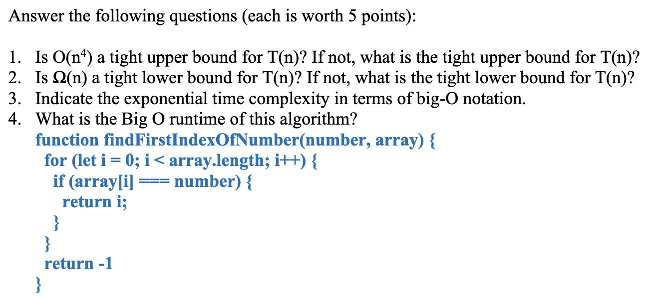 Solved Answer the following questions (each is worth 5 | Chegg.com