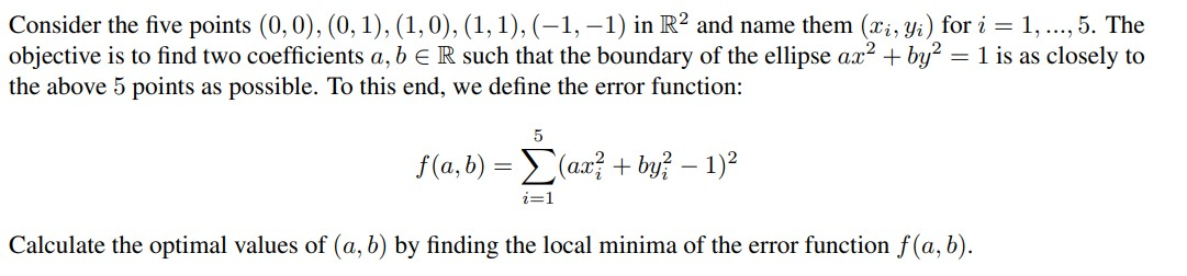 Solved Consider the five points (0,0), (0, 1), (1,0), | Chegg.com
