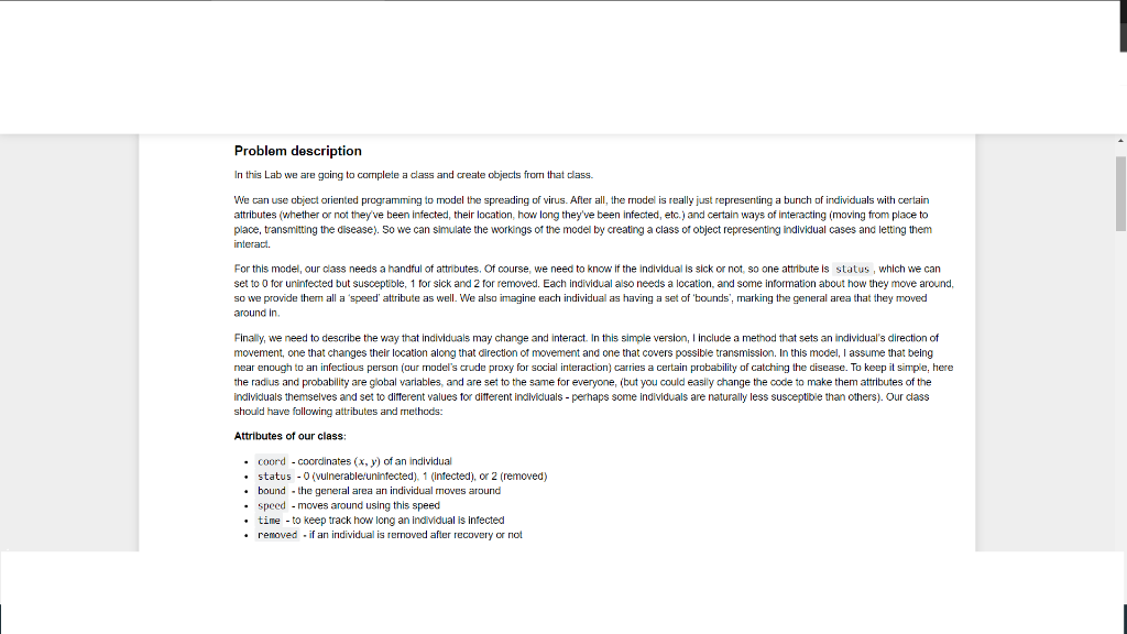 Problem description In this Lab we are going to | Chegg.com