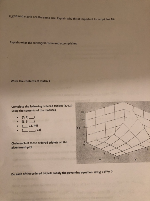 Solved Section S: 3d plot types There are two classes of | Chegg.com