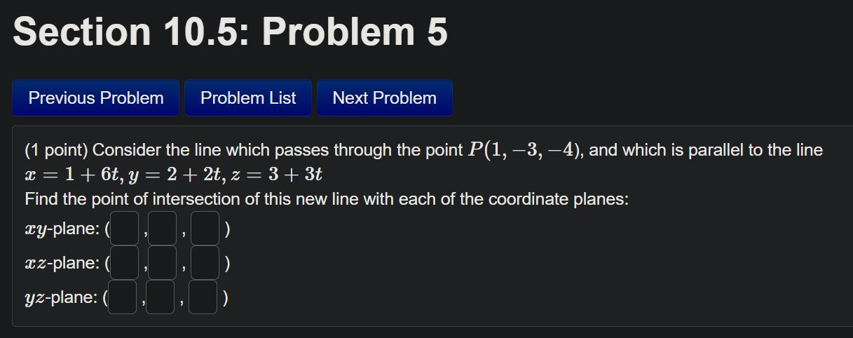 Solved Section 10.5: Problem 5 Previous Problem Problem List | Chegg.com