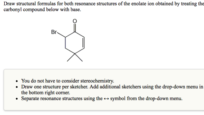 Solved Draw a structural formula for the enol form of the | Chegg.com