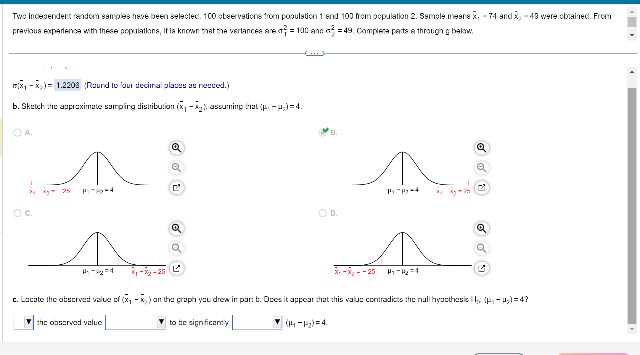 Solved Two independent random samples have been selected, | Chegg.com