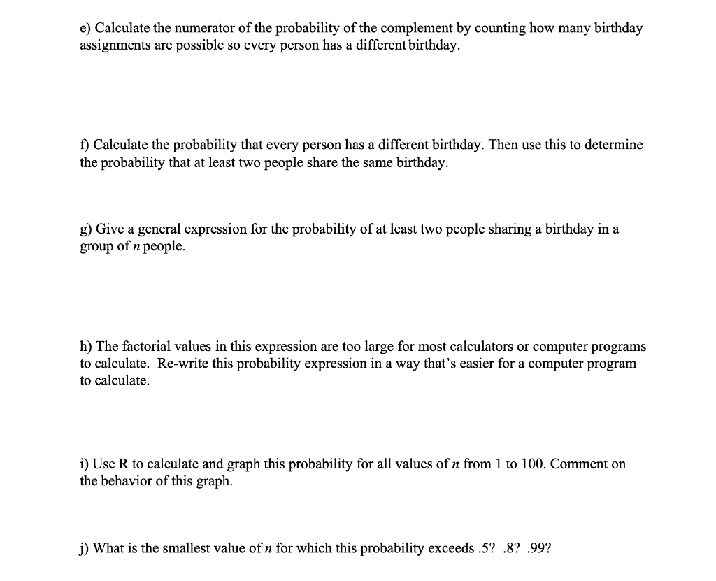Example 3-3: Birthday Problem A classic problem asks | Chegg.com