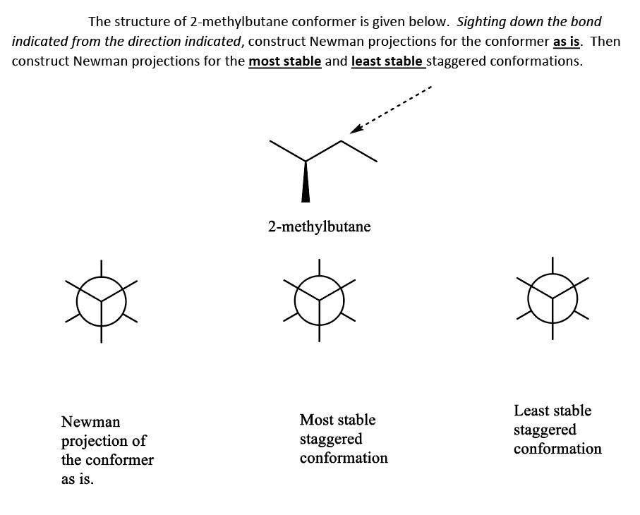 Solved The structure of 2-methylbutane conformer is given | Chegg.com