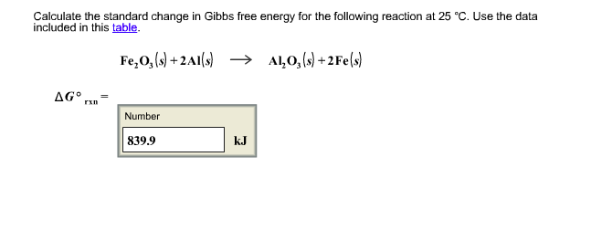 Solved Calculate the standard change in Gibbs free energy | Chegg.com