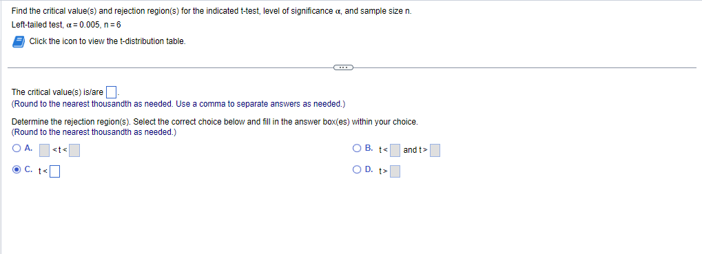 Solved Find the critical value(s) ﻿and rejection region(s) | Chegg.com