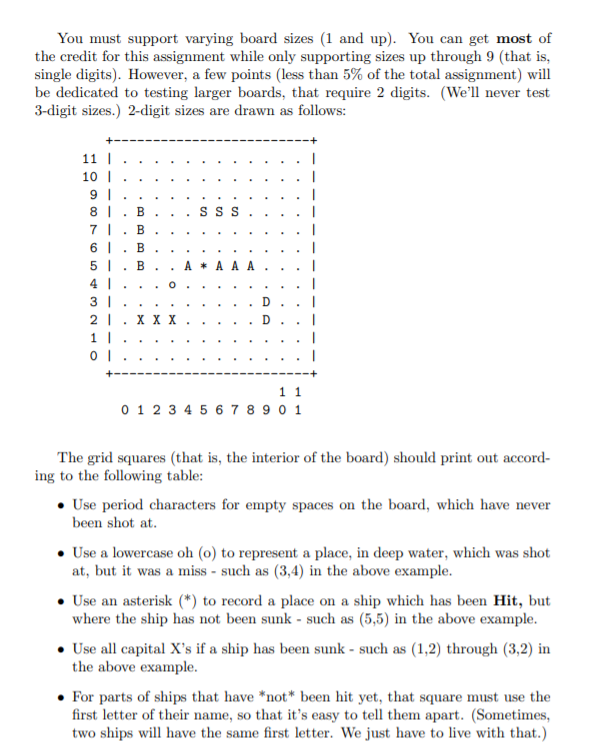 Solved 4 Program Overview In a file battleship.py, you must | Chegg.com