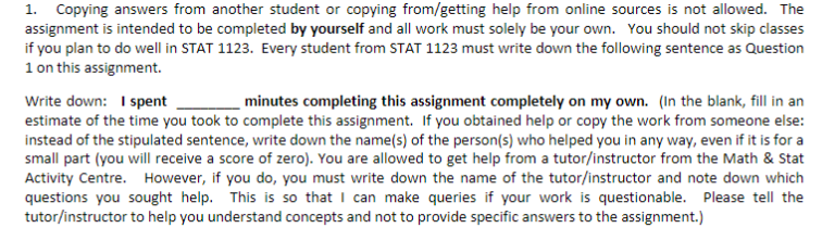 Solved 1. Copying answers from another student or copying | Chegg.com