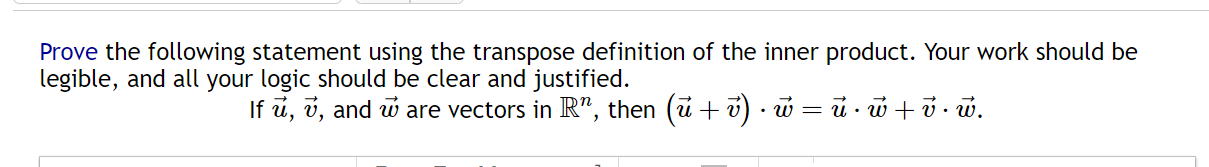 Solved Prove the following statement using the transpose | Chegg.com