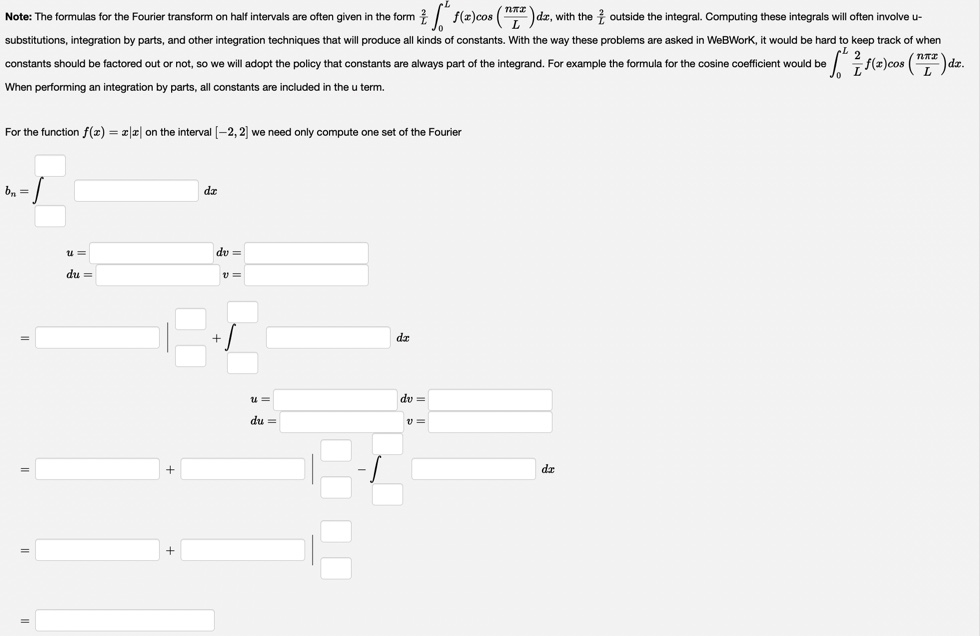 Solved When performing an integration by parts, all | Chegg.com