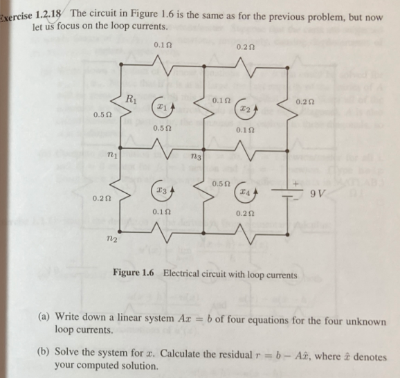 Solved Exercise 1.2.18 The circuit in Figure 1.6 is the same | Chegg.com