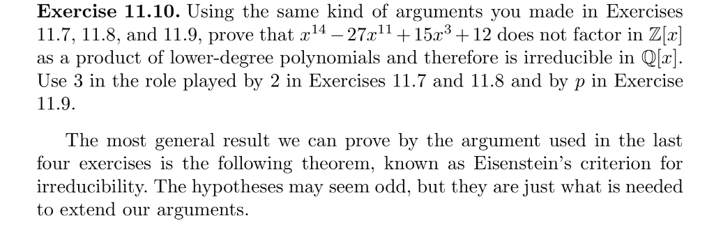 Solved Exercise 11.10. Using the same kind of arguments you | Chegg.com