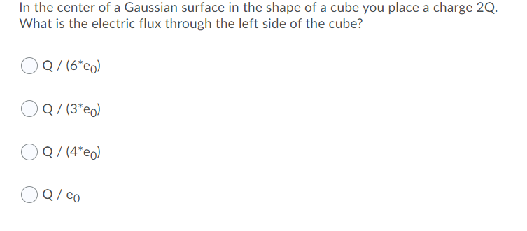 Solved In the center of a Gaussian surface in the shape of a | Chegg.com