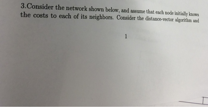 Solved 3.Consider the network shown below, and assume that | Chegg.com