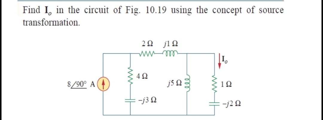 Solved Find Io in the circuit of Fig. 10.19 using the | Chegg.com