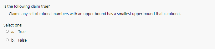 Solved Is the following claim true? Claim: any set of | Chegg.com