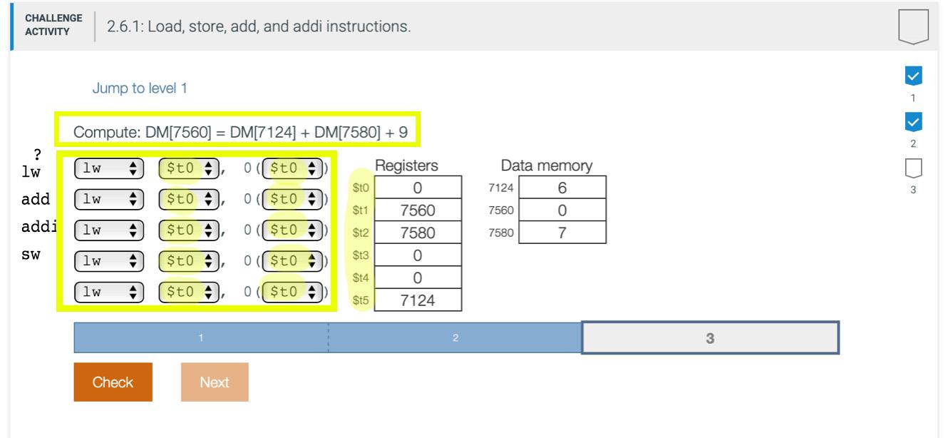 Solved CHALLENGE ACTIVITY 2.6.1: Load, store, add, and | Chegg.com