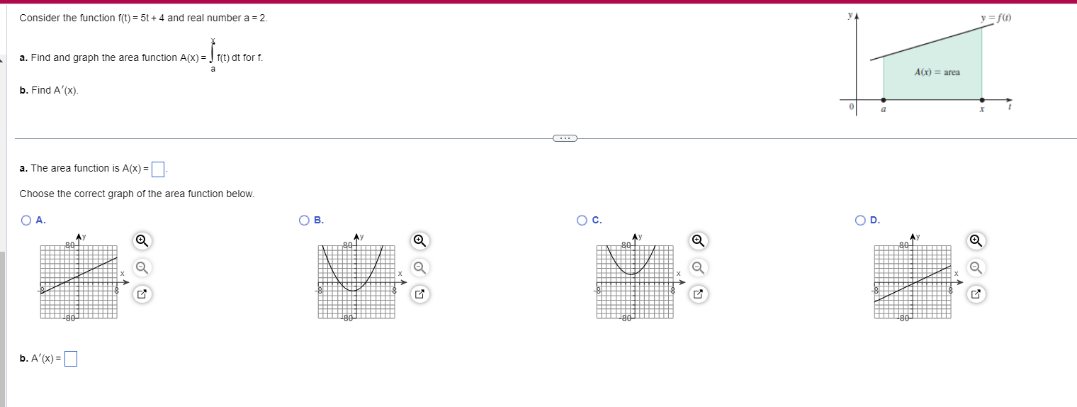 Solved Consider the function f(t)=5t+4 and real number a=2. | Chegg.com