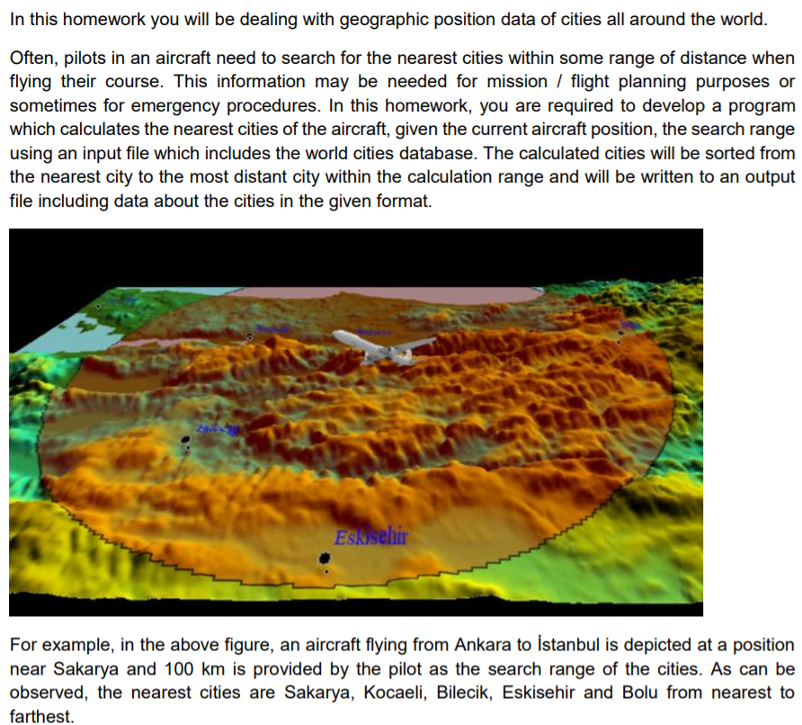 In this homework you will be dealing with geographic | Chegg.com