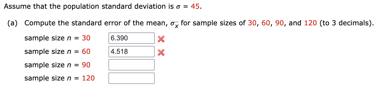 Solved Assume that the population standard deviation is | Chegg.com