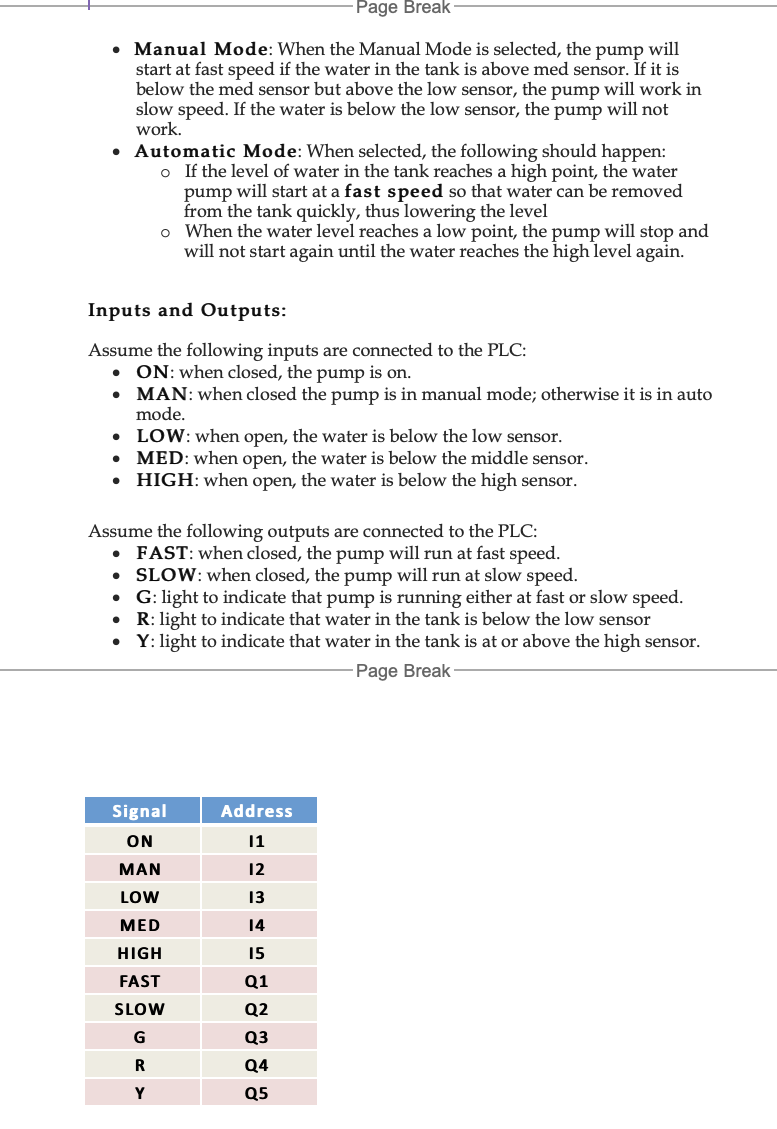 Lab#1: Water Storage Tank Version 1 Objectives: • To | Chegg.com