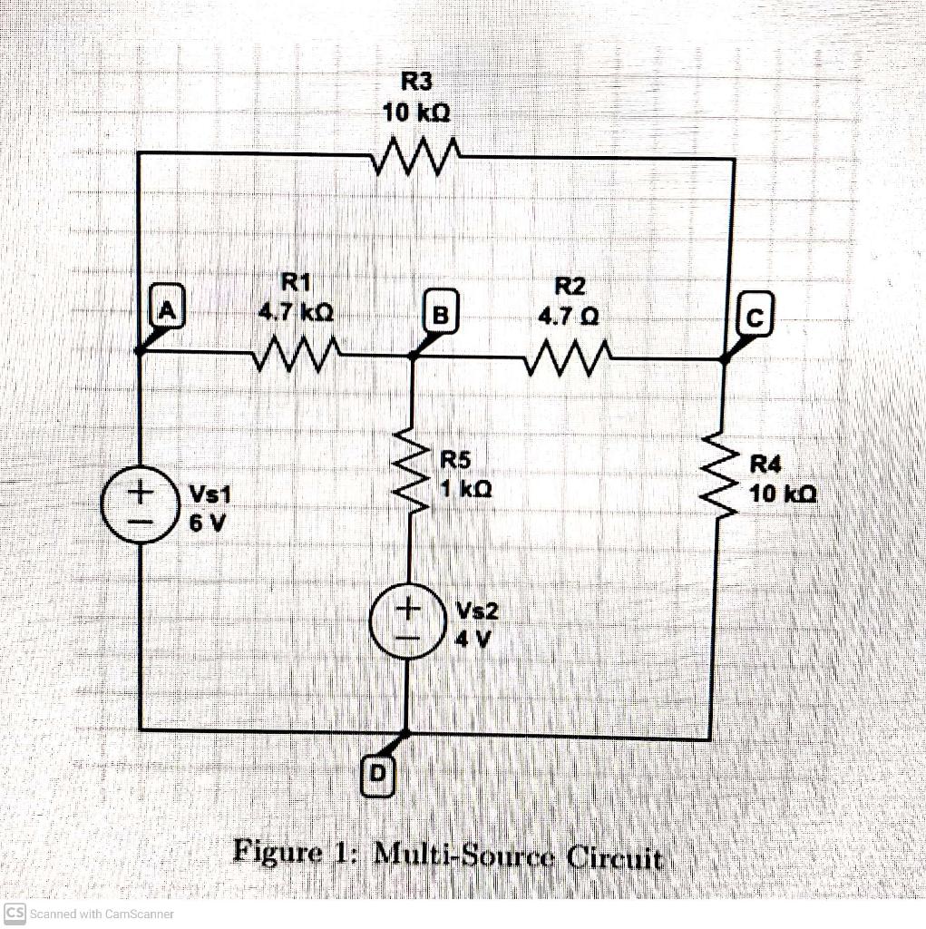 Solved Connect the circuit in Figure 1. Remove power supply | Chegg.com