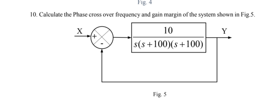 Solved Fig. 4 10. Calculate the Phase cross over frequency | Chegg.com