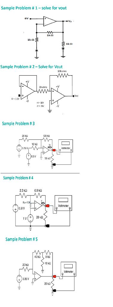 Solved Sample Problem \# 1 - solve for vout Sample Problem | Chegg.com Solved Sample Problem \# 1 - solve for vout Sample Problem | Chegg.com