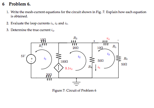 Solved 6 Problem 6. the circuit sho is obtained 2. Evaluate | Chegg.com