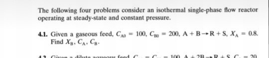 Solved The following four problems consider an isothermal | Chegg.com