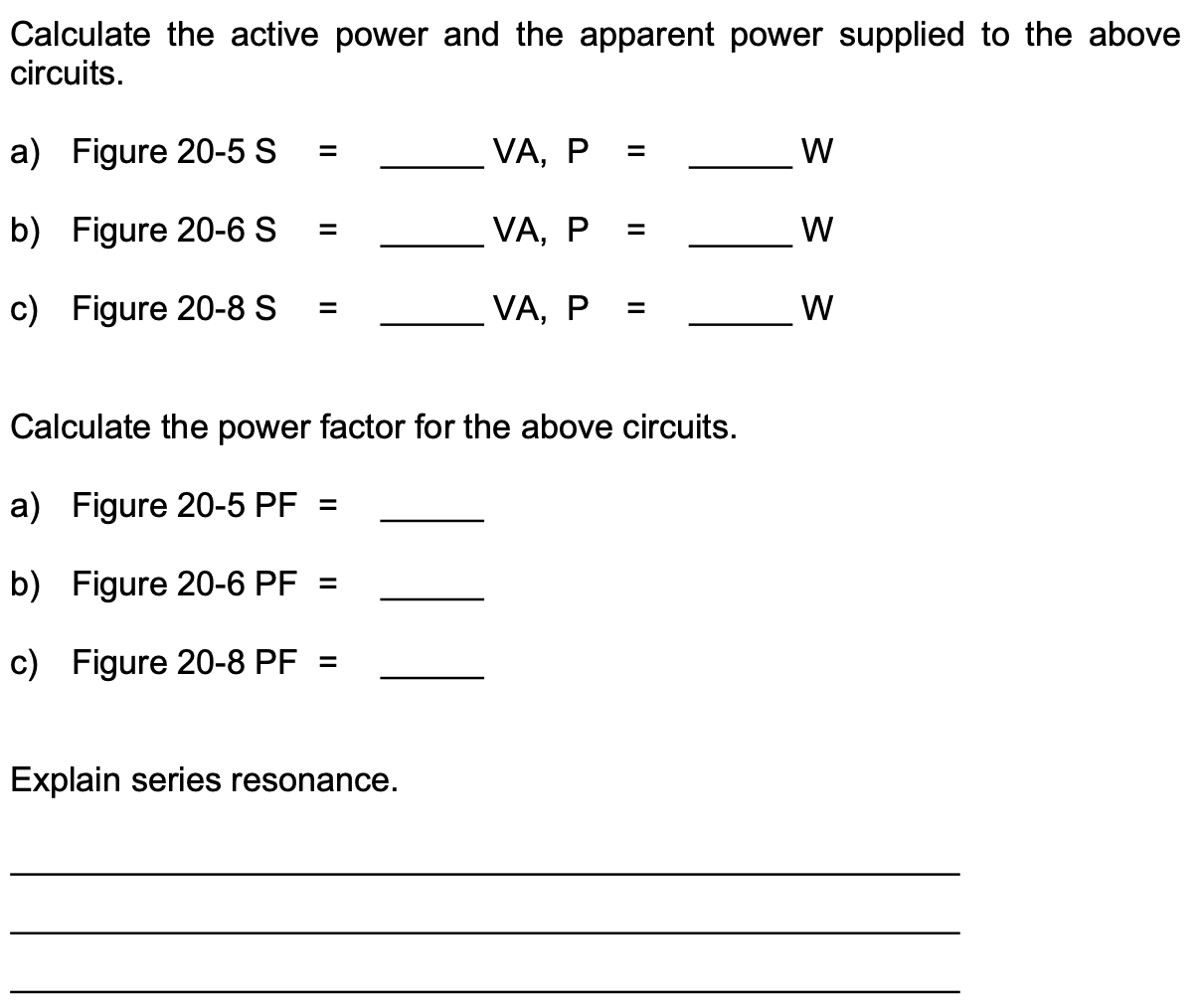 Solved Figure 20-5.Figure 20-6.Figure 20-8.Calculate the | Chegg.com
