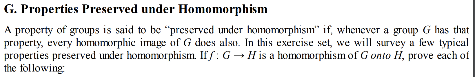 Solved G. Properties Preserved under Homomorphism A property | Chegg.com