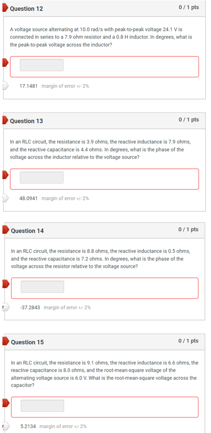 Solved Question 12 0/1 pts A voltage source alternating at | Chegg.com