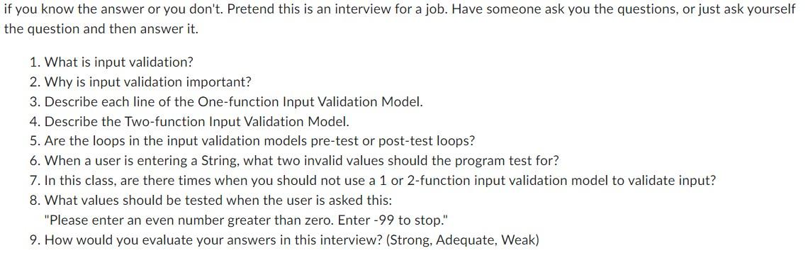 Solved if you know the answer or you don't. Pretend this is | Chegg.com