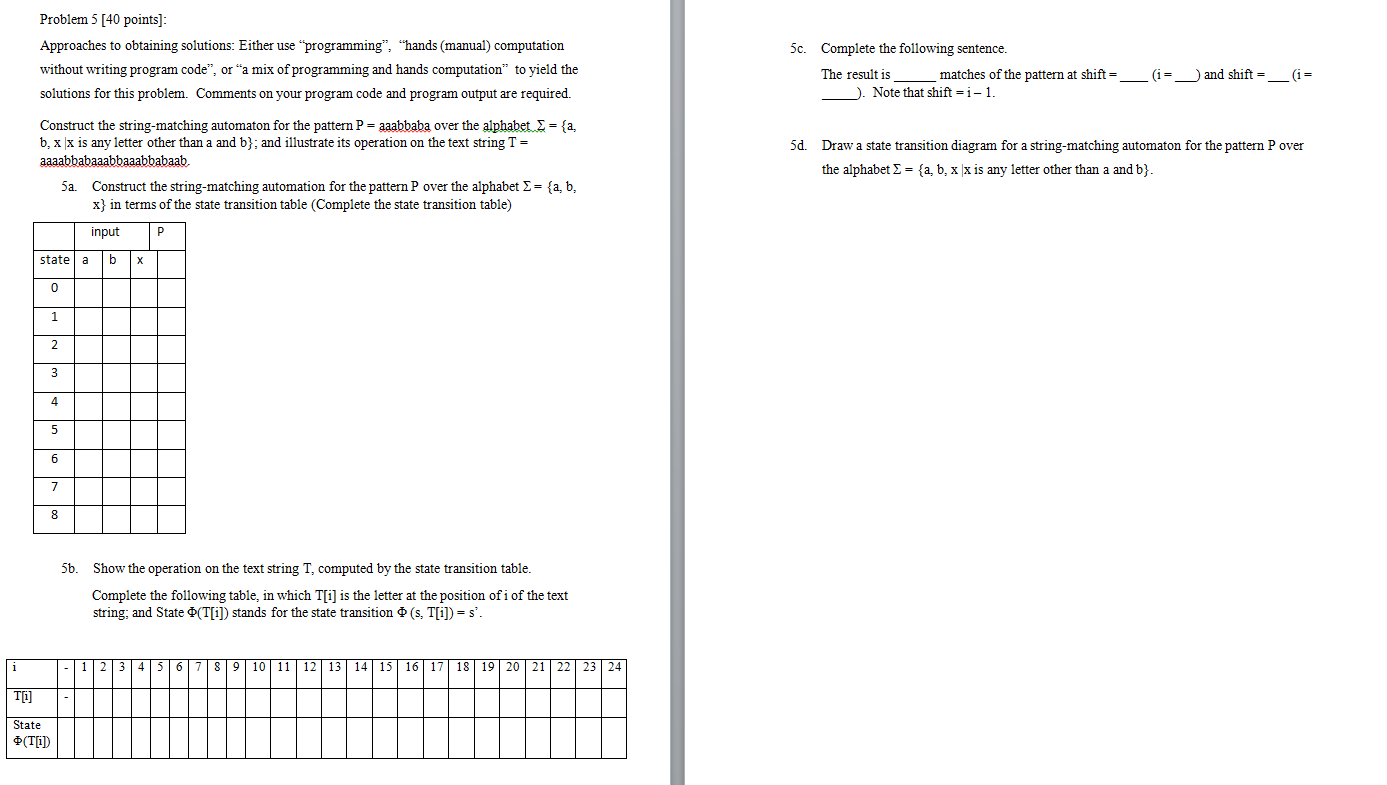 Solved 5c. ﻿Complete the following sentence.The result | Chegg.com
