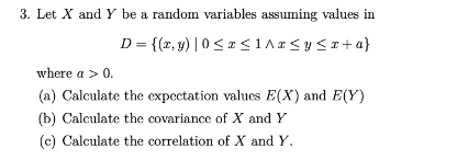 Solved 3. Let X and Y be a random variables assuming values | Chegg.com