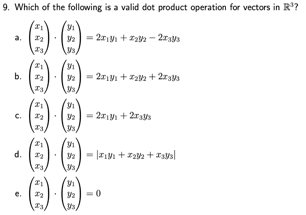 Solved 4. Let A be a 4x 3 matrix. Which of the following is | Chegg.com