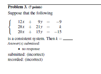 Solved Problem 3. (7 ﻿points)Suppose that the | Chegg.com