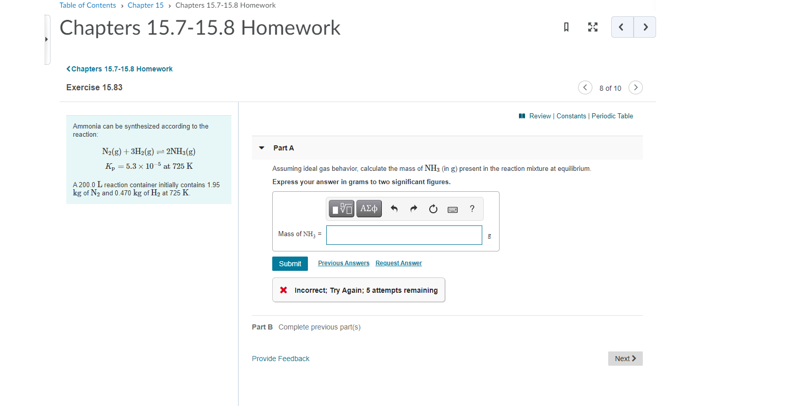 Solved Table of Contents > Chapter 15 Chapters 15.7-15.8 | Chegg.com