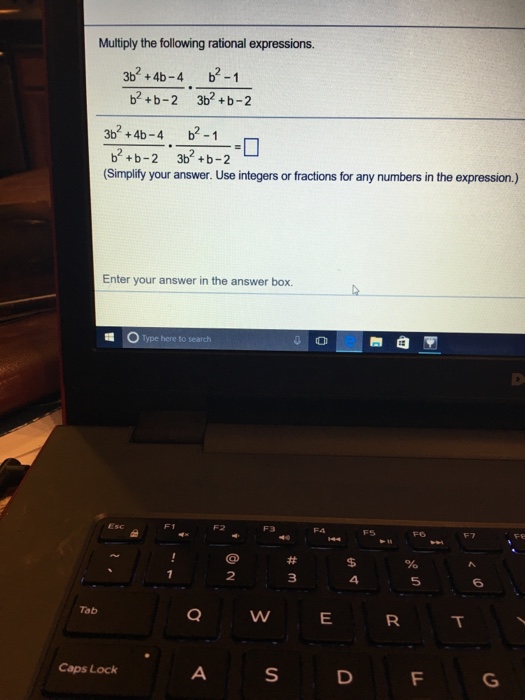Solved Multiply the following rational expressions. 3b^2 + | Chegg.com