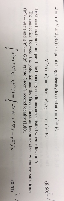 Solved Symmetry of the Dirichlet Green Function Use Green's | Chegg.com
