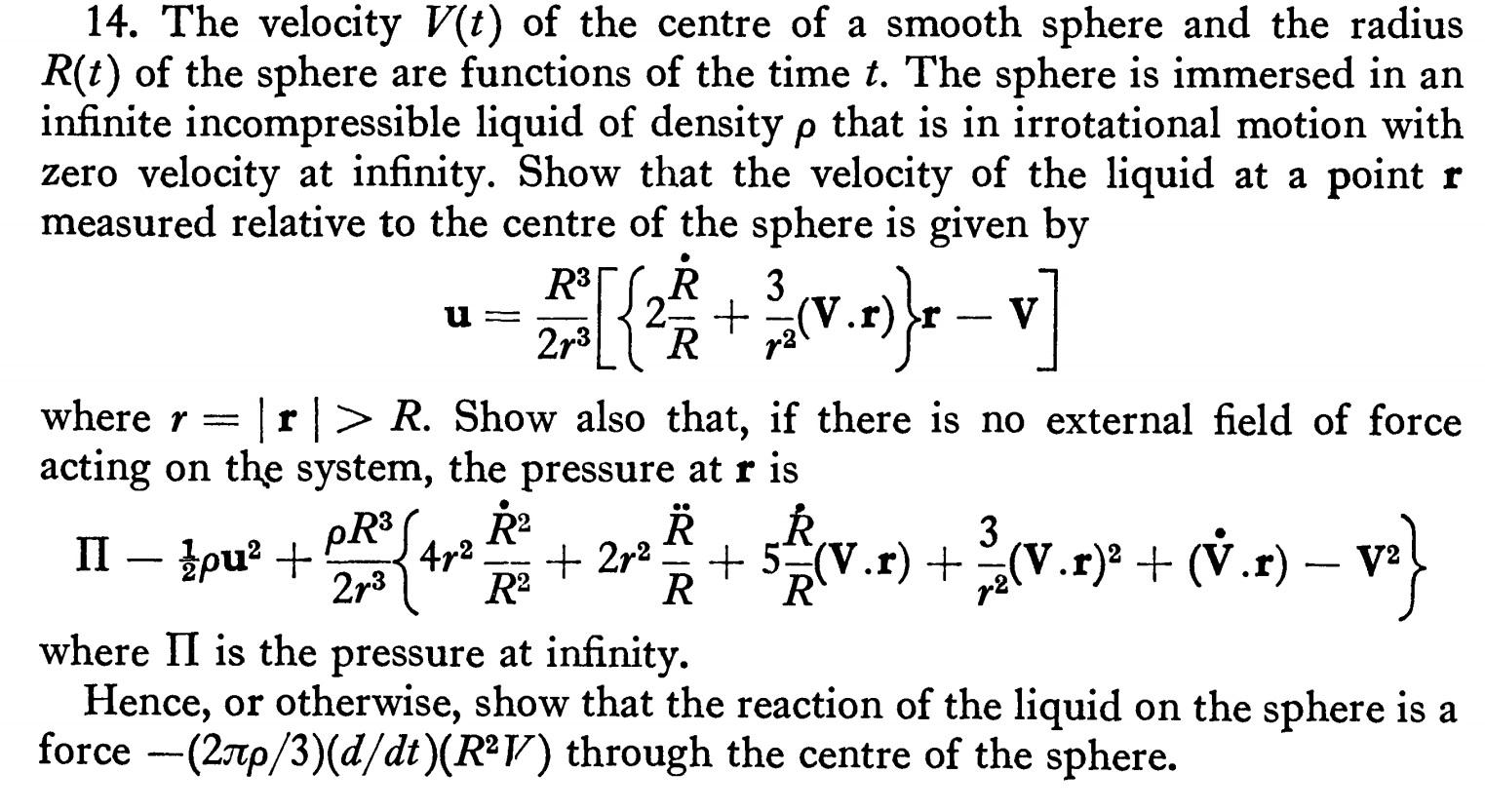 Solved This problem is about "Advanced Fluid Mechanics, | Chegg.com